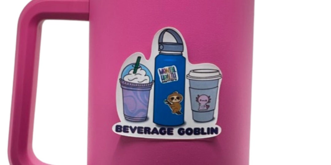 Beverage Goblin Sticker! 2.5 Inches High. Axolotl, Mental Health and ...