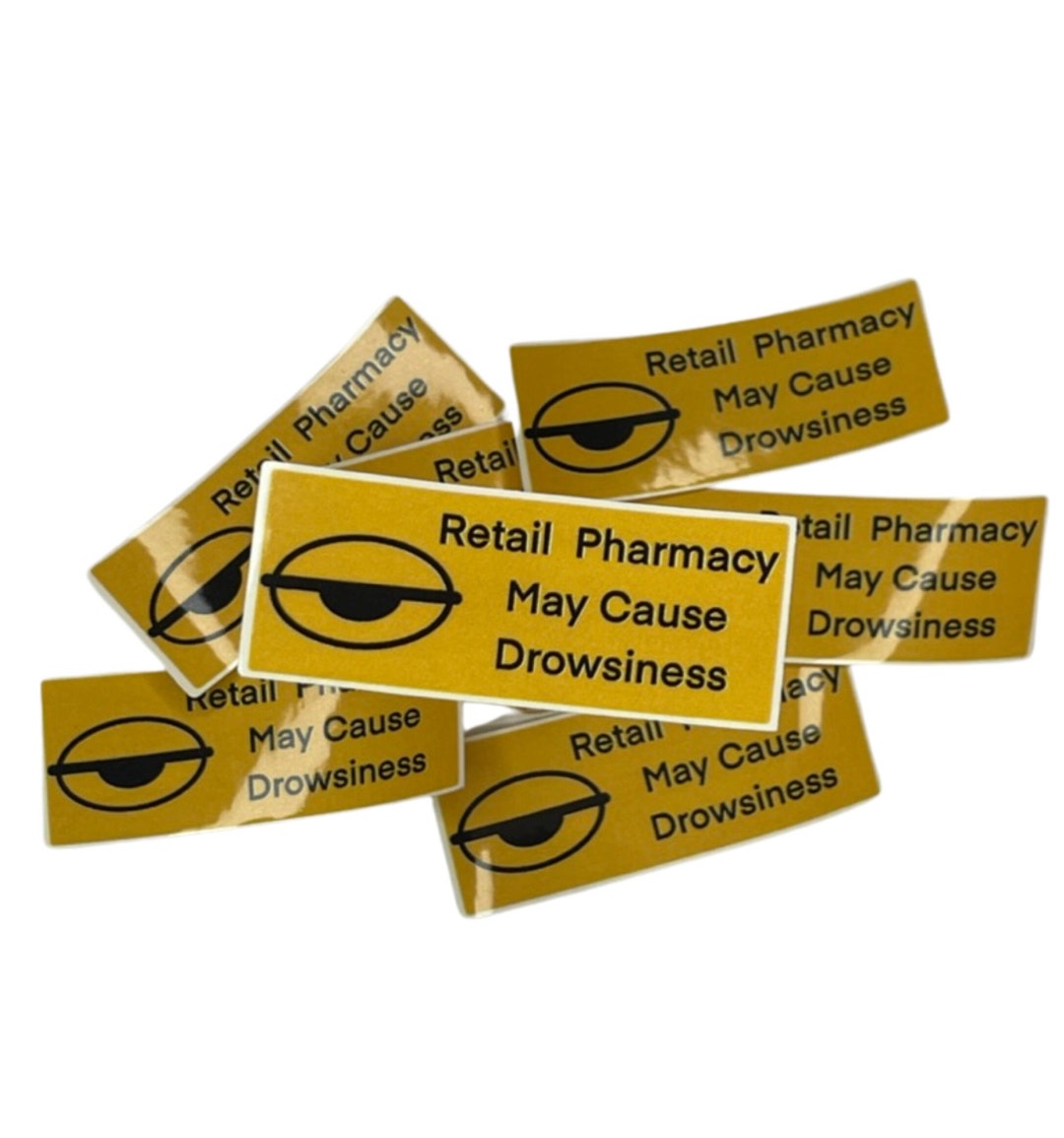Pharmacy Humor Sticker 2.5 Inches Wide. Yellow Retail Pharmacy May ...