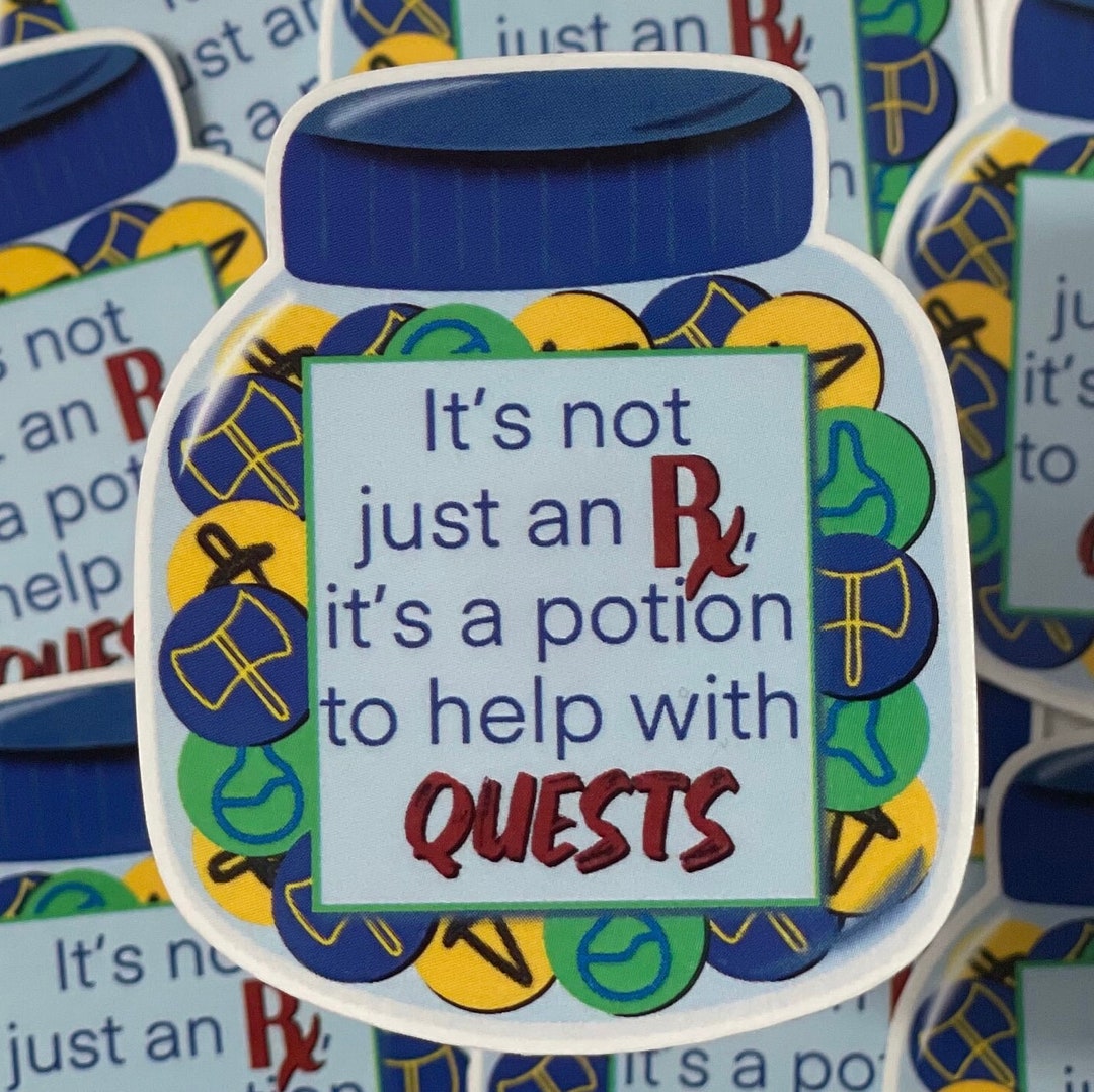 Funny Pharmacy Sticker! "it's Not Just an Rx, It's a Potion to Help ...