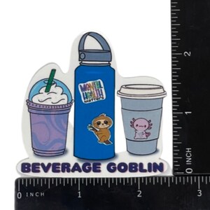 Beverage Goblin Sticker! 2.5 Inches High. Axolotl, Mental Health and ...