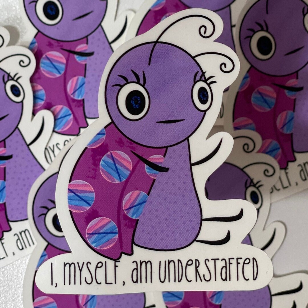 Funny Pharmacy Sticker i, Myself, Am Understaffed 2.6 Inches Tall ...