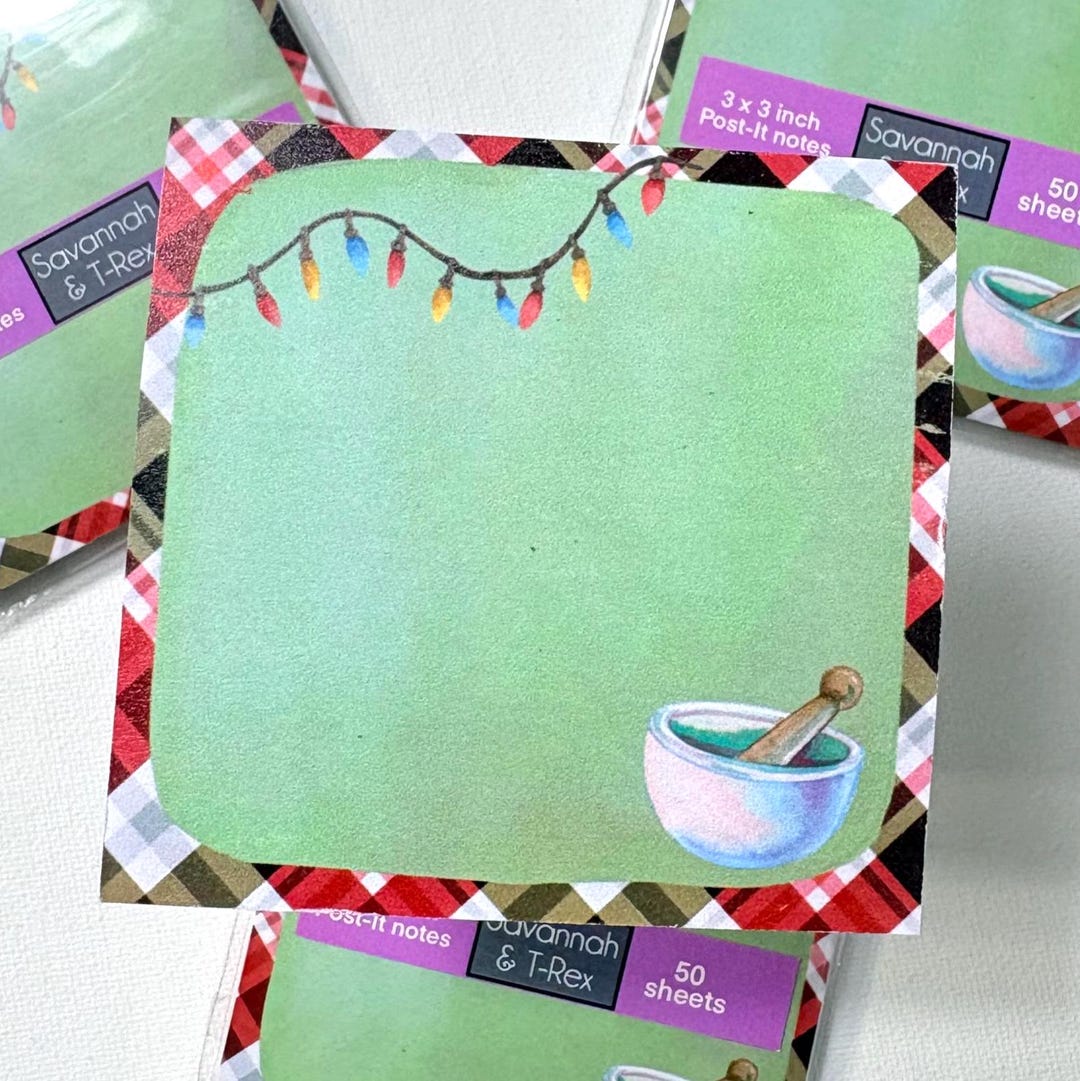 Christmas Pharmacy Post-it Notes | 3" X 3" | Cute Pharmacist Gift ...