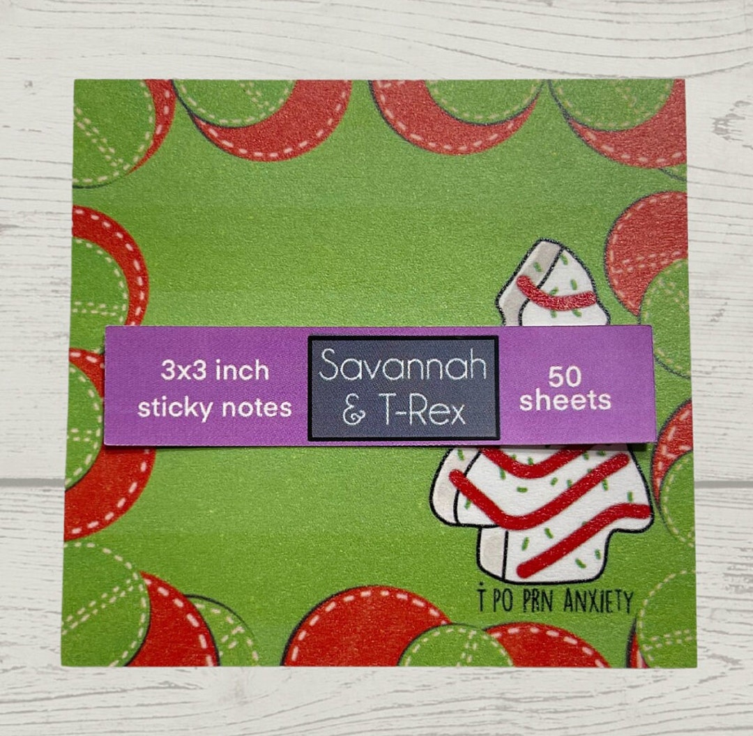 Pharmacy Christmas Post-it Notes, 3x3 Inch, Little Debbie Christmas ...