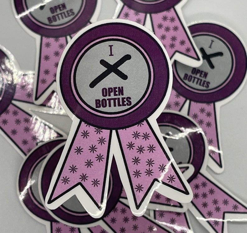 Pharmacy Ribbon Sticker I X Open Bottles for When Marking - Etsy