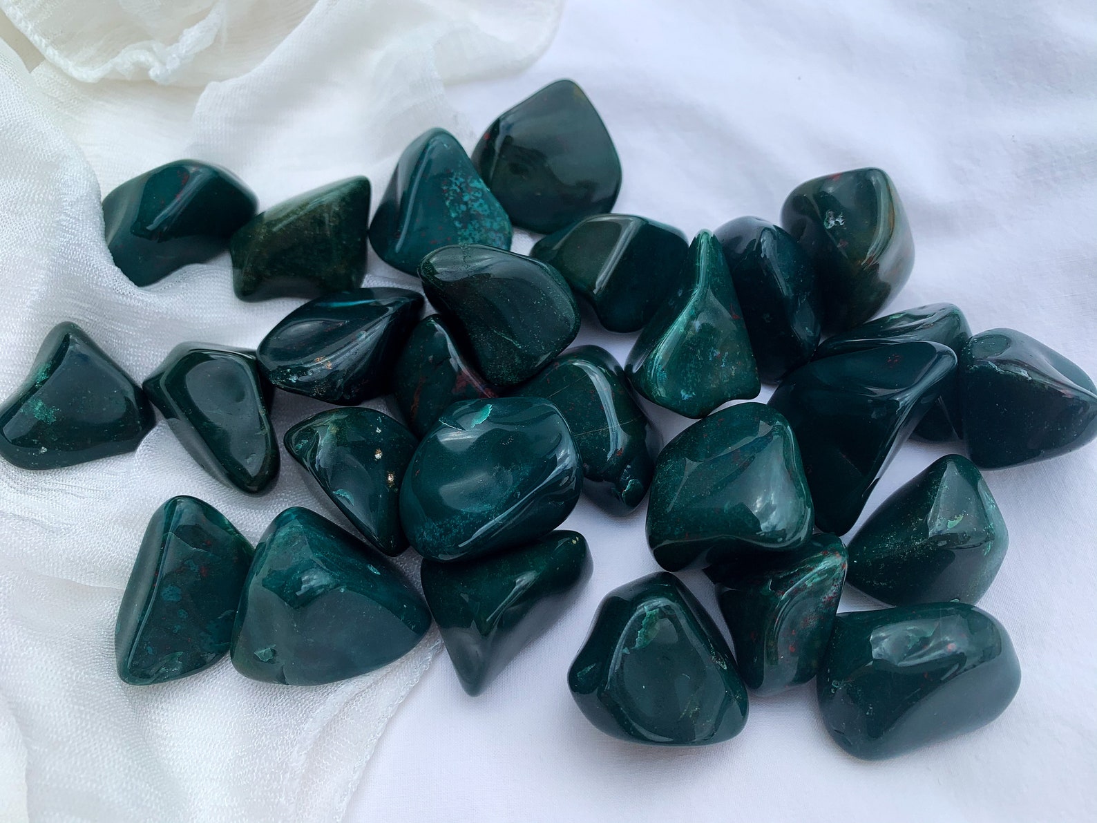Indian Bloodstone Crystal Heliotrope Tumbled Stone - Etsy