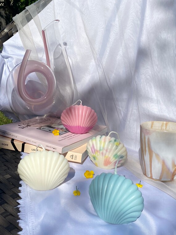 Home Décor Candles Candles & Holders Clam Shell Candle 2 Wick Clam ...