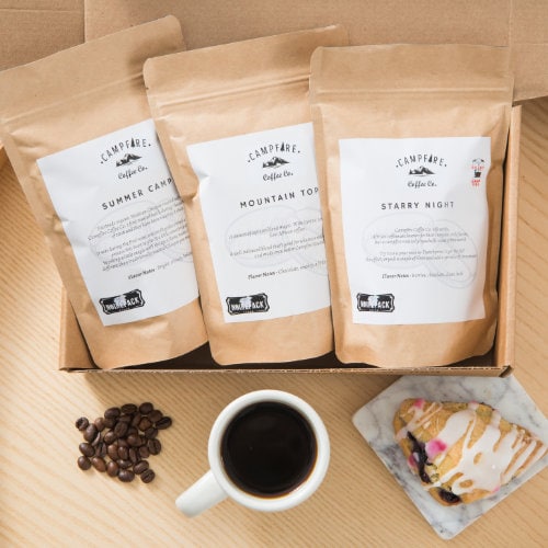 Coffee Sampler Coffee Gift Box Assorted Coffees Black - Etsy