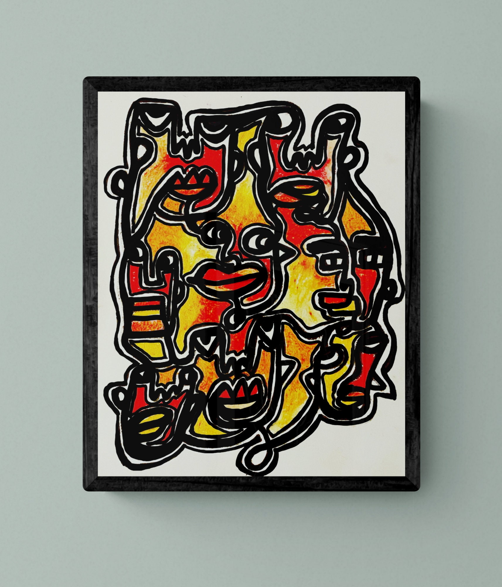 Continuous Line Drawing Detailed Artwork Intricate Art - Etsy