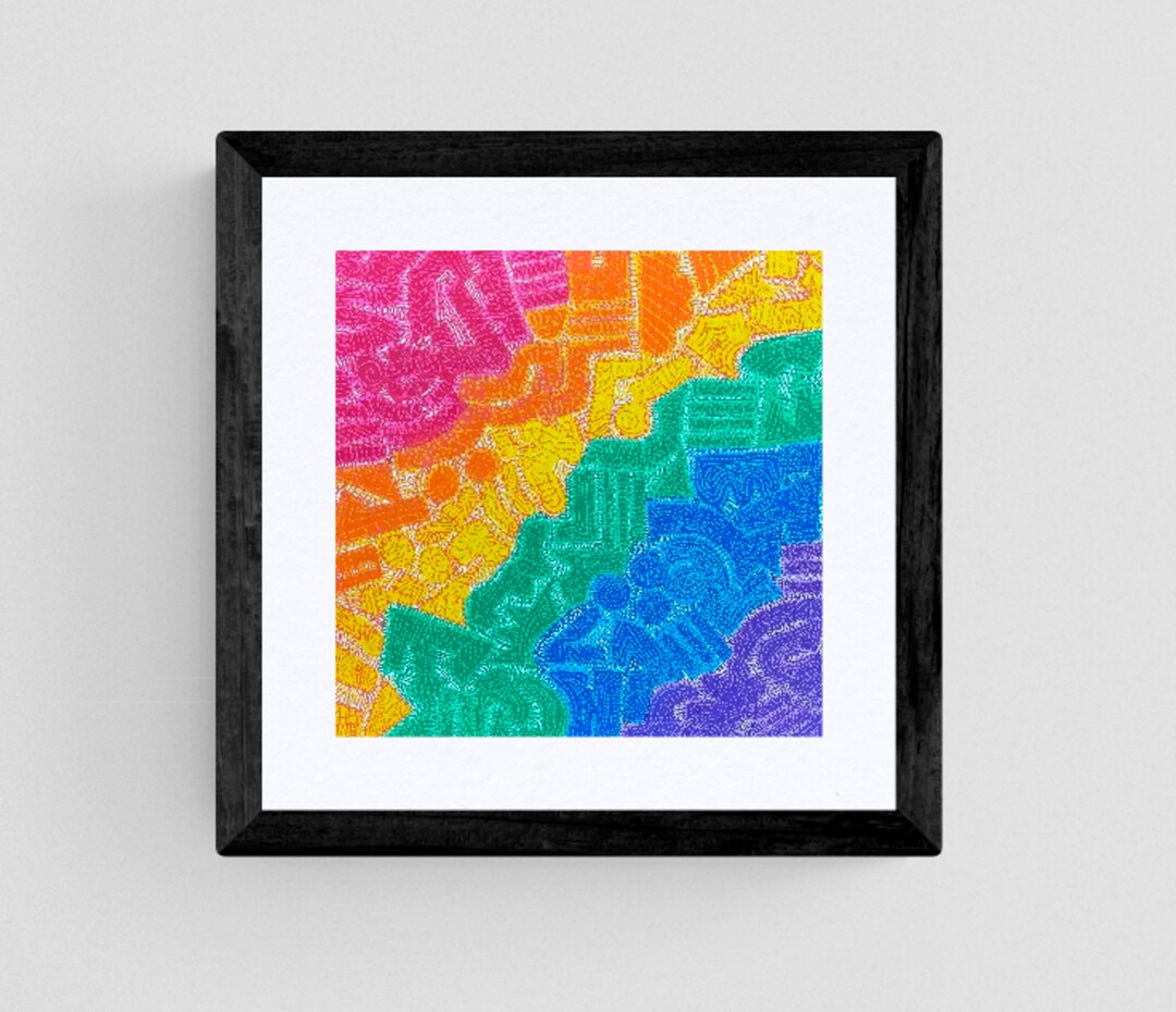 Abstract Gay Art, Gay Couple Gift, Gift for Gay Friend, Gay Pride Art ...