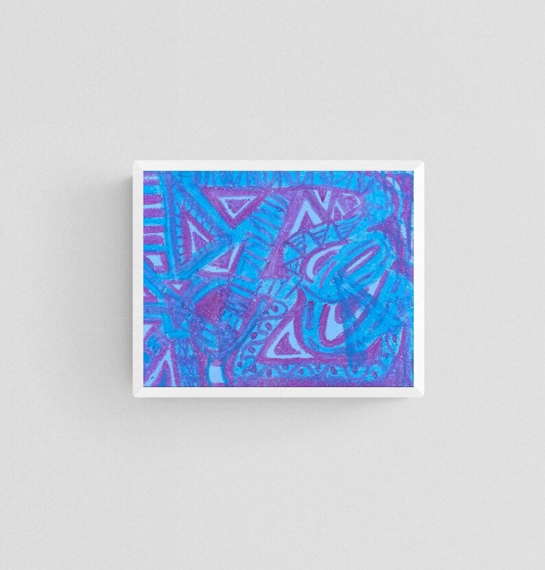 Abstract Trans Pride Flag. 8x10 Semi gloss Glicee Art print. | Etsy