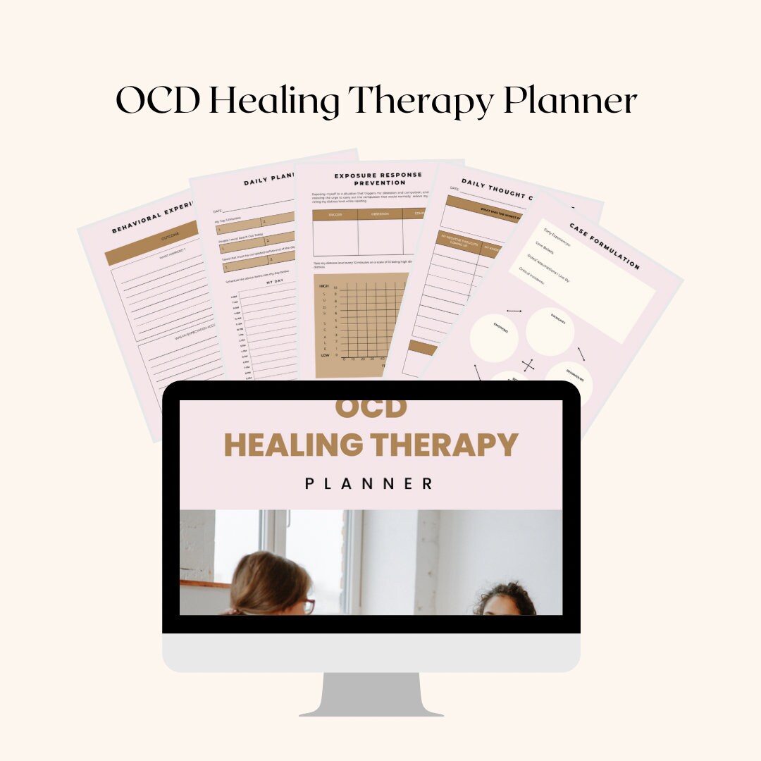 OCD Digital Healing Therapy Planner Digital Download PDF Daily Planner ...