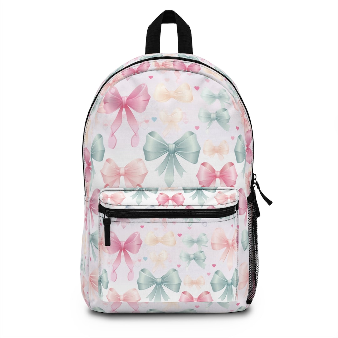 Ribbon Bow Coquette Backpack Fun Girls Whimsical Backpack School ...