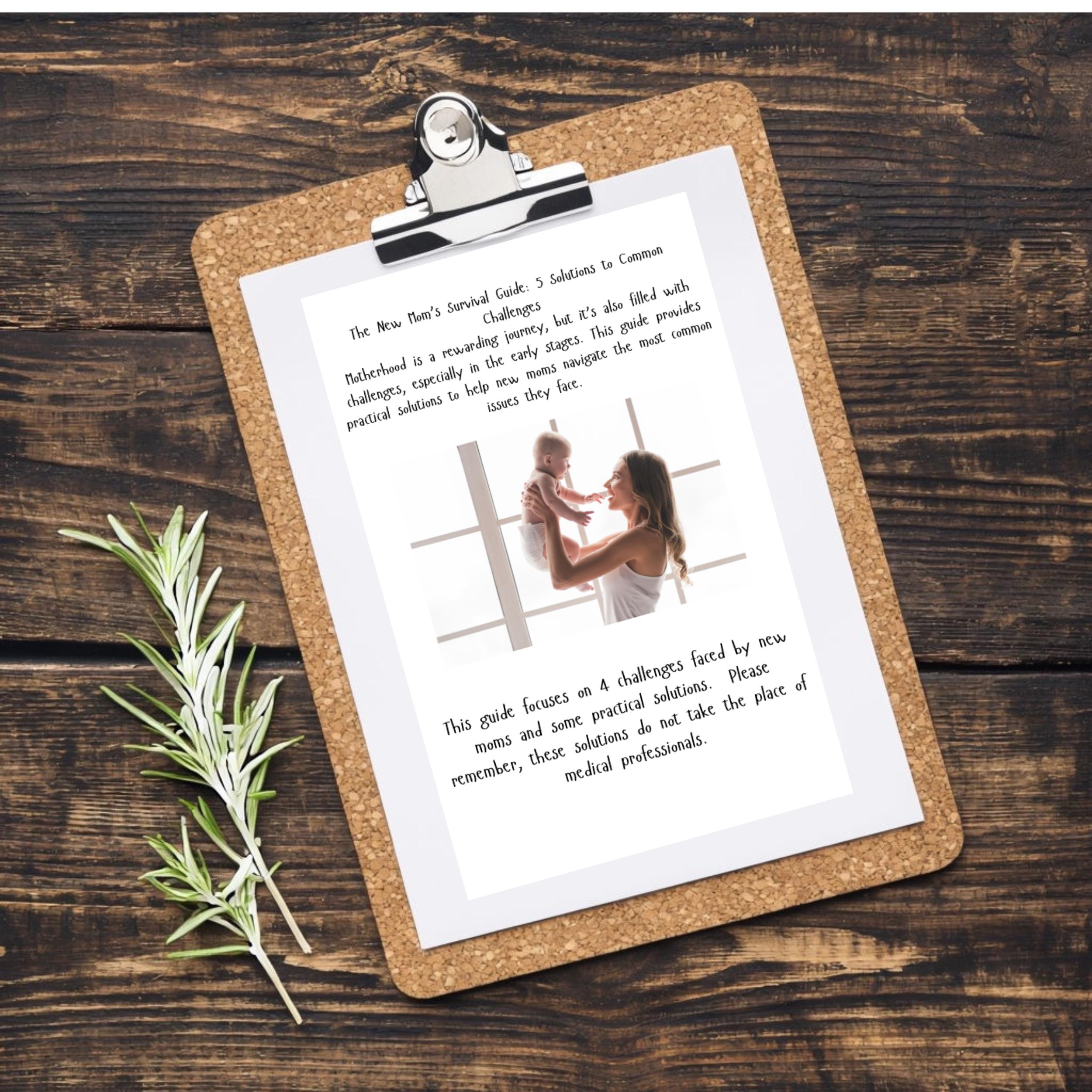 New Mom’s Survival Guide Digital Download Ebook New Mom Challenges and ...