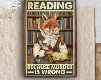 Reading Murder Poster - Etsy