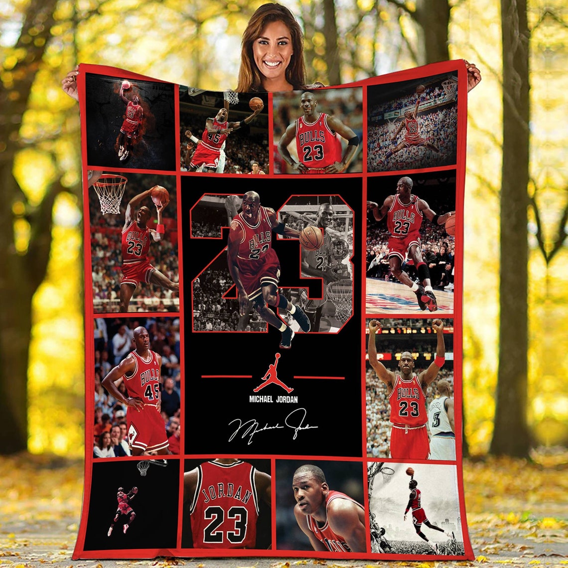 Michael Jordan Fleece Blanket Michael Jordan Blanket - Etsy