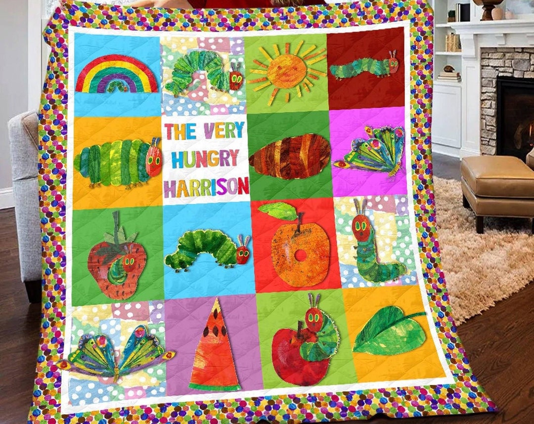 Personalized the Very Hungry Caterpillar Blanketthe Very - Etsy