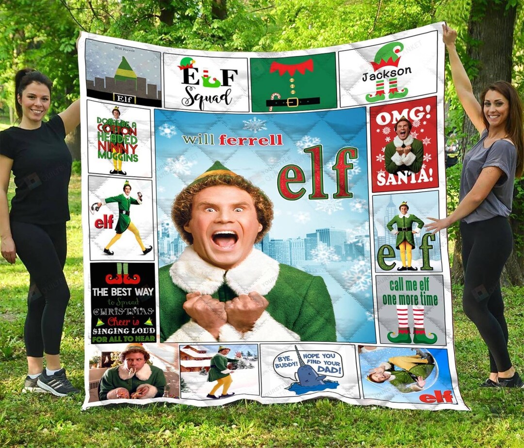 Buddy the Elf Fleece Blanket Elf Squad Blanket the Elf Throw - Etsy