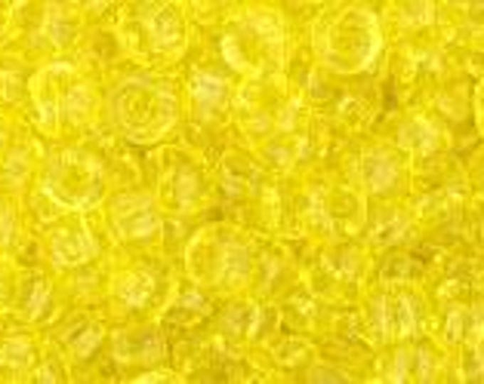 8/0 TOHO Lemon Yellow Seed Beads, Lemon Yellow Transparent Seed Beads ...