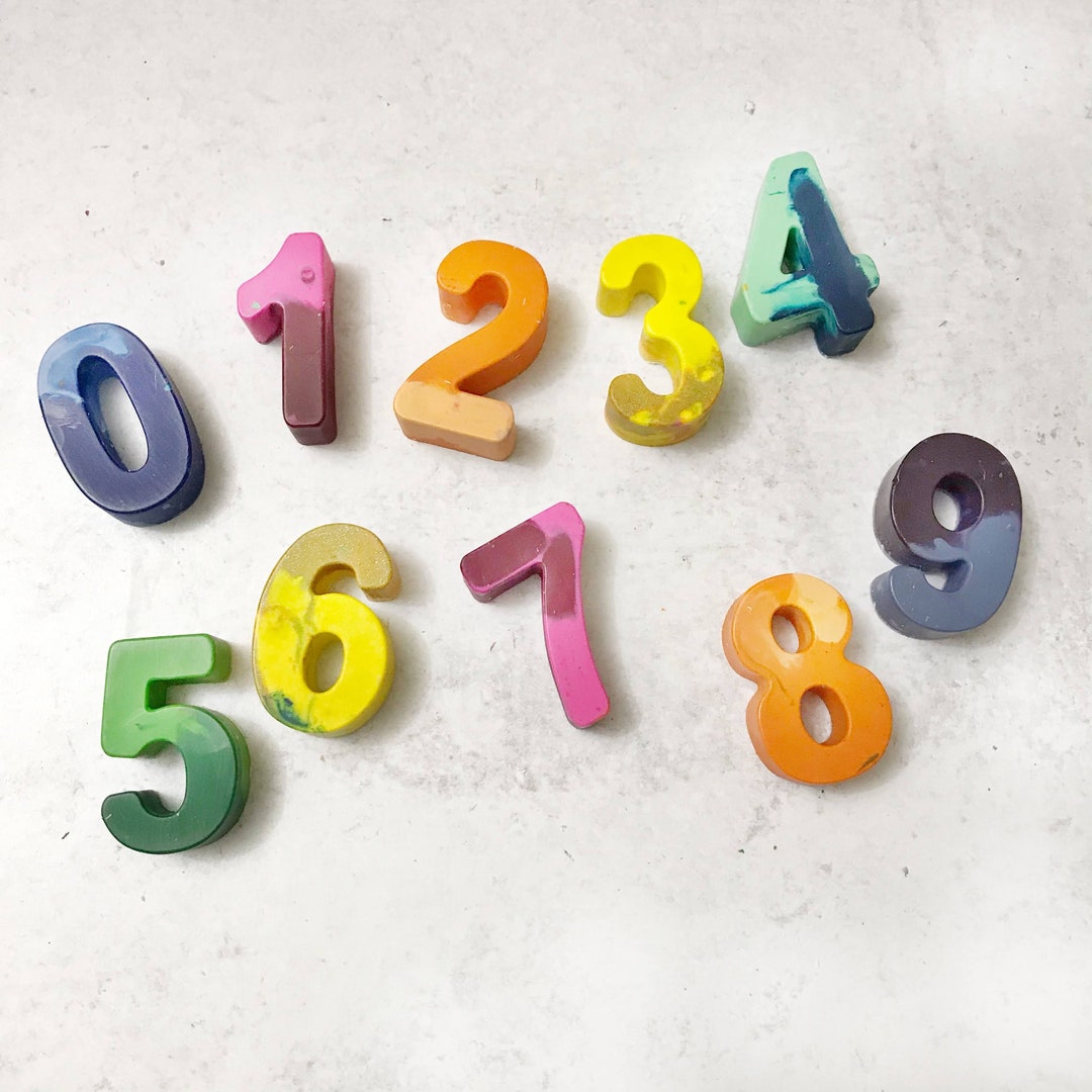 Number Crayons, Math Crayons, Kids Birthday Crayons, Children's Party ...