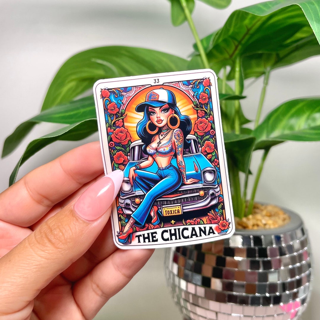 Chicana Loteria Vinyl Sticker | Lowrider Art, 3 Inch - Etsy