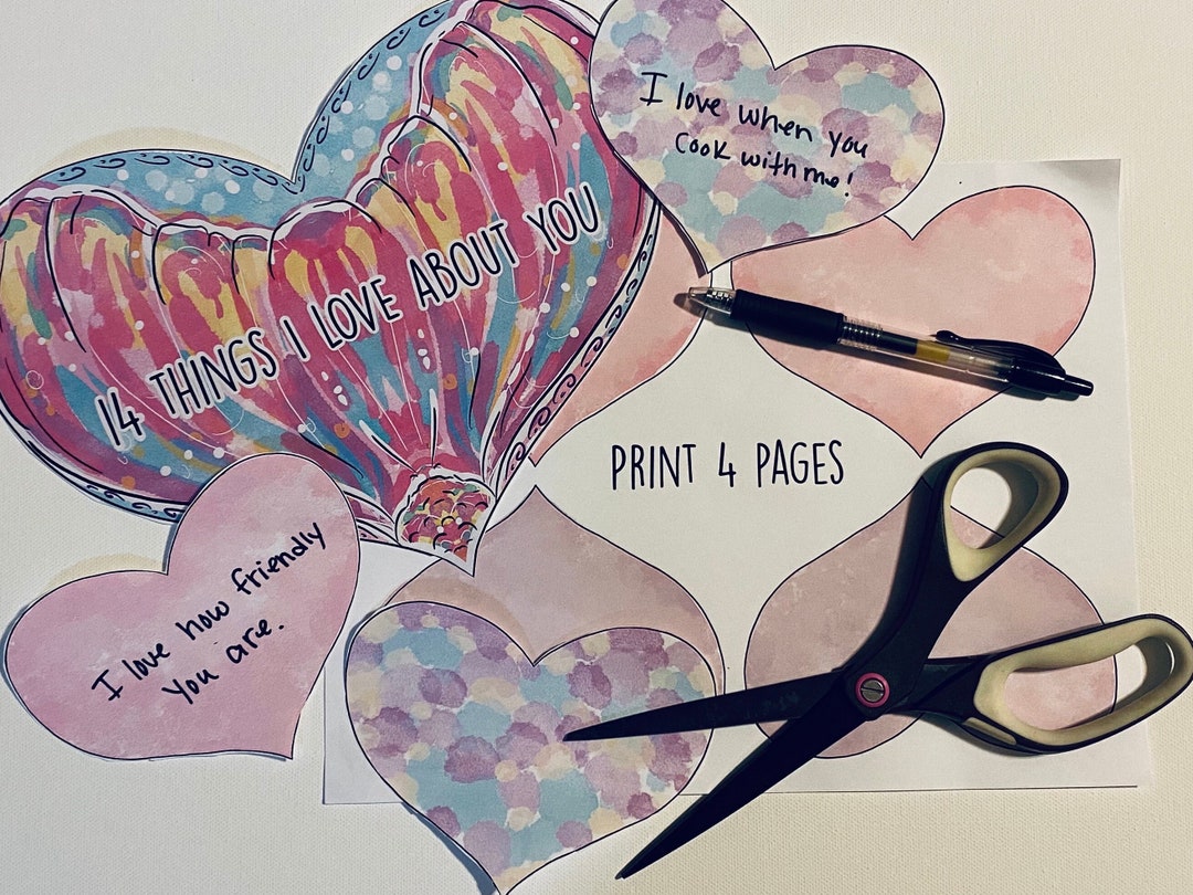 14 Days of Love Notes. Valentines Day Count Down for Children, Digital ...