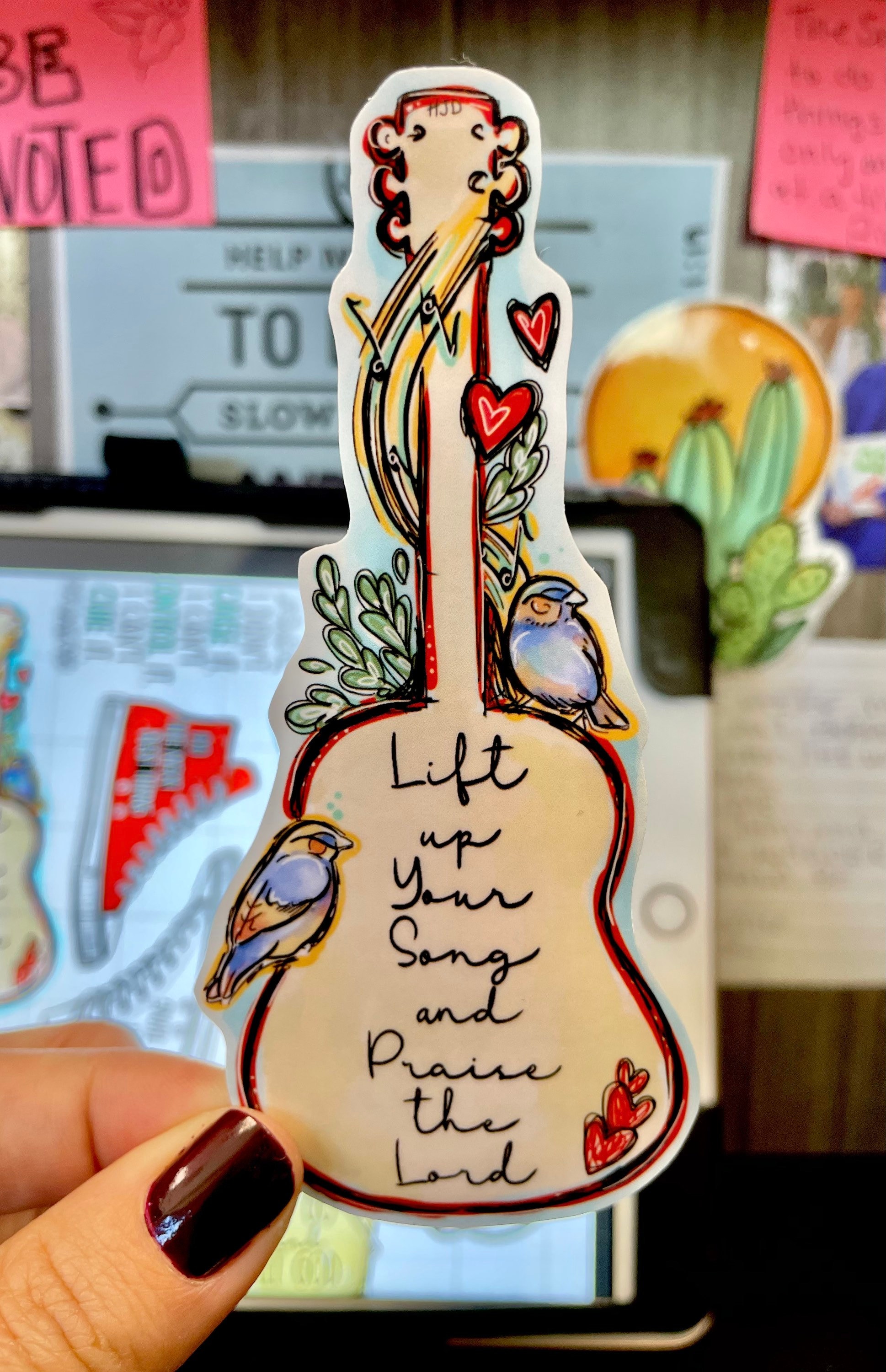 Praise the Lord Sticker. Guitar Sticker. - Etsy