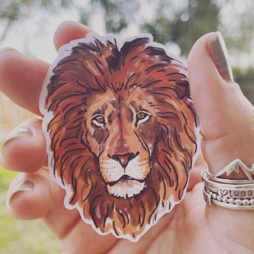Lion Head Sticker Lion Sticker Lion Stickers Big Cat - Etsy