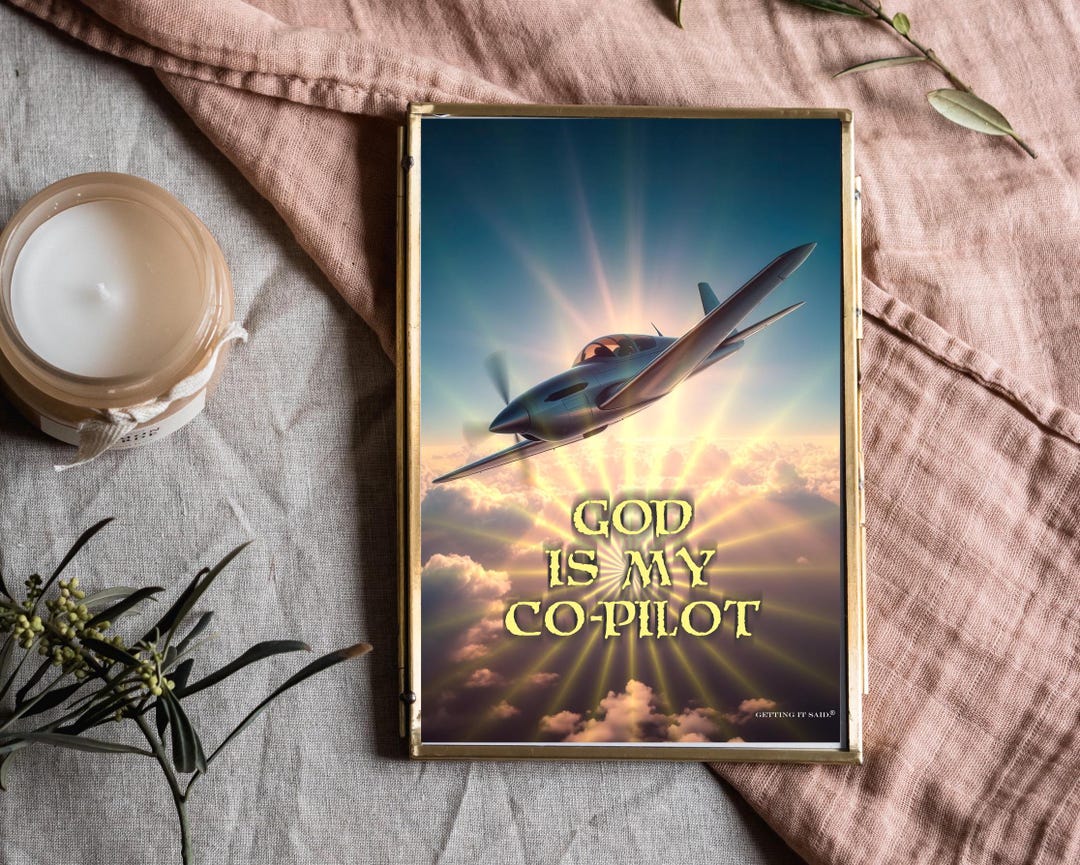 Religious Aviation Wall Art, Christian Faith Home Decor, Inspirational ...