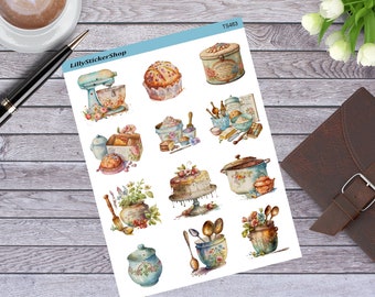 The Bakery Vinyl Sticker Sheet Great for Planners, Journaling ...