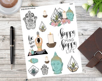 Yoga Stickers Pack Vinyl Stickers Laptop Stickers - Etsy