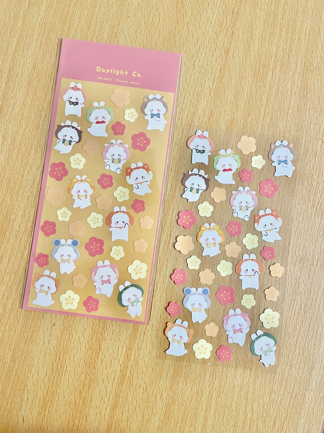 Matte Chinese Zodiac Bunny Sticker Sheet - Etsy