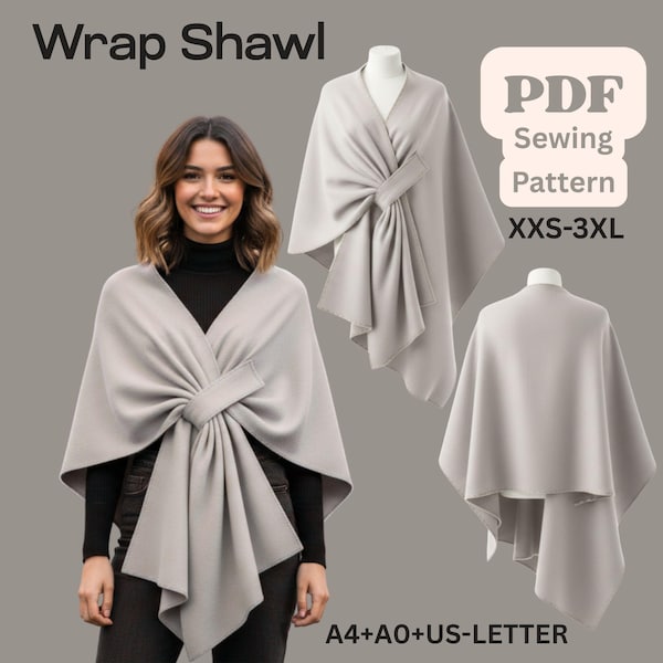 Fleece Shawl Pattern - Etsy