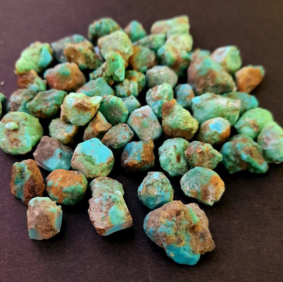 64 Gram Natural Arizona Turquoise Rough Gemstone - Size Approx Length ...