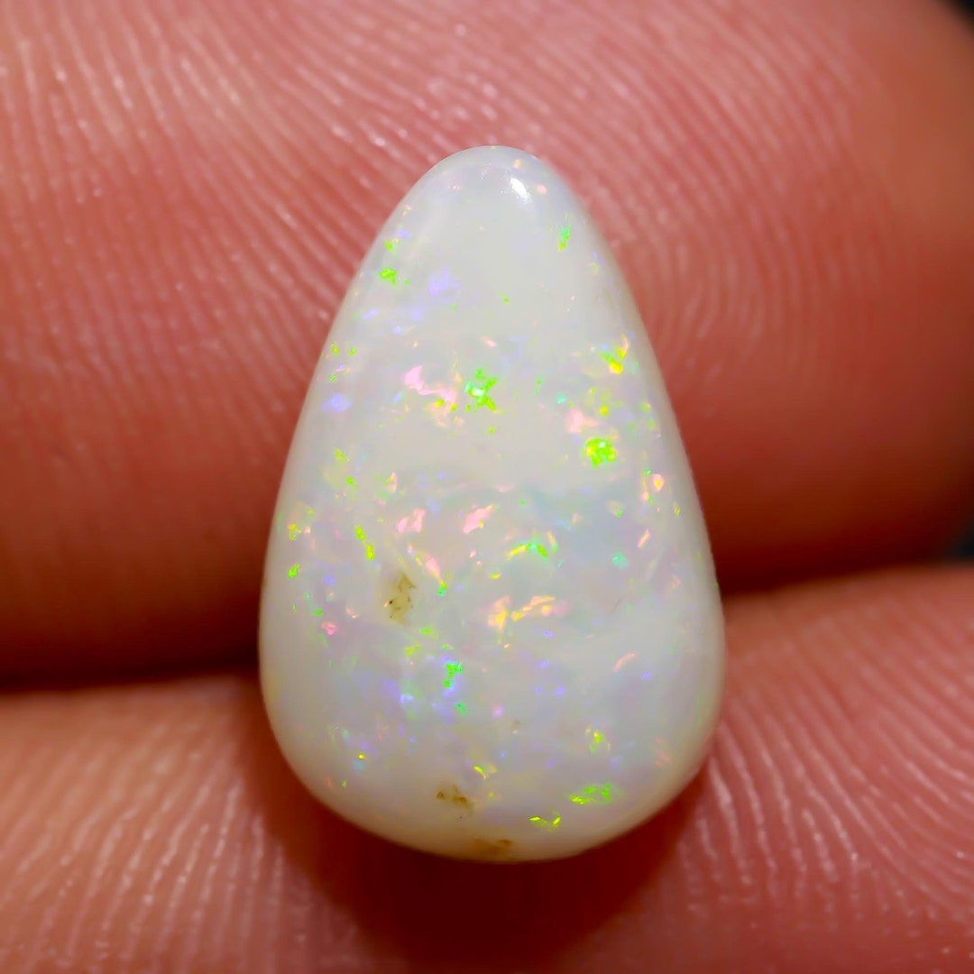 Coober Pedy Australian Opal Oval Shape Cabochons, Good Quality White ...
