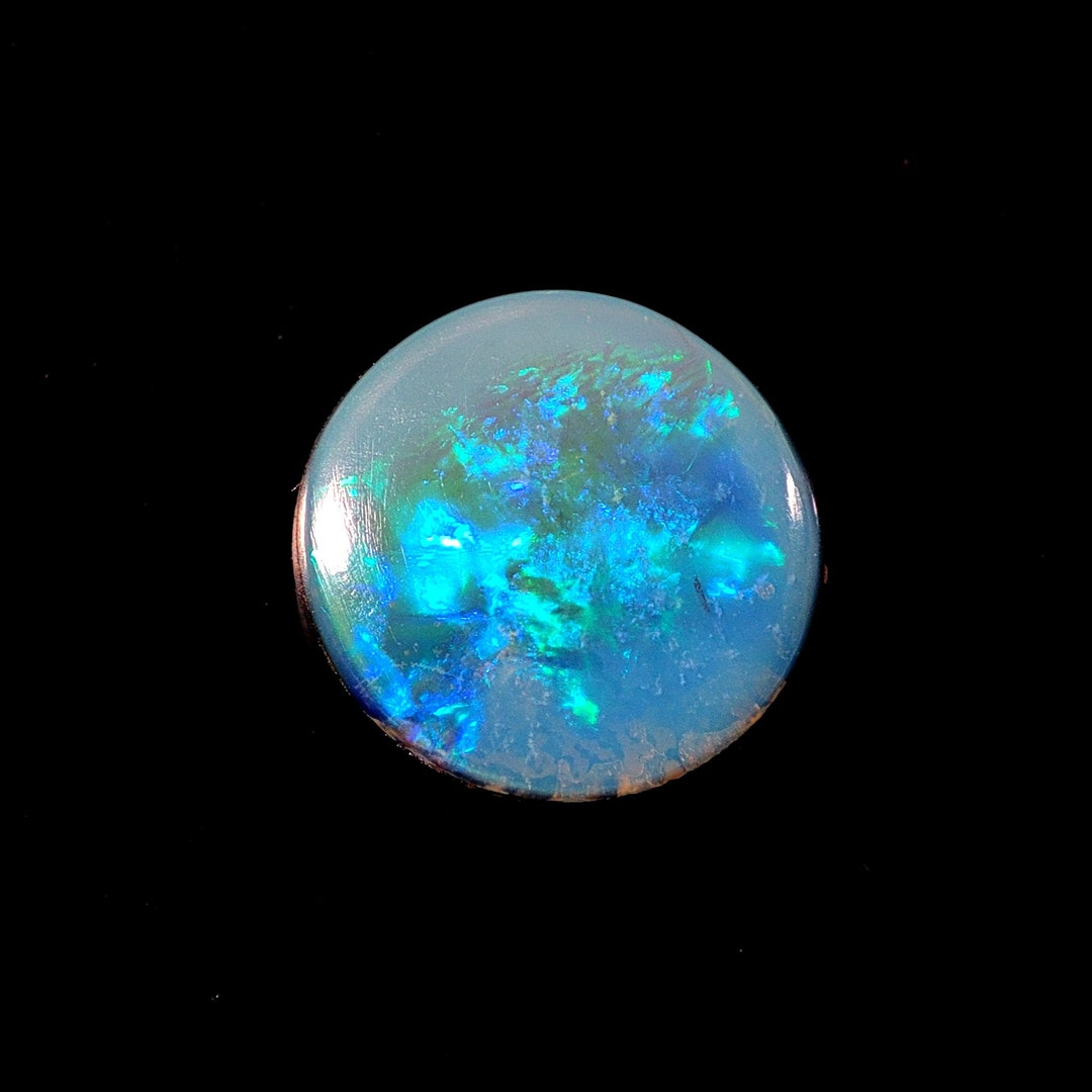 12mm Round Australian Opal Doublet, Good Quality Multi Play Color ...