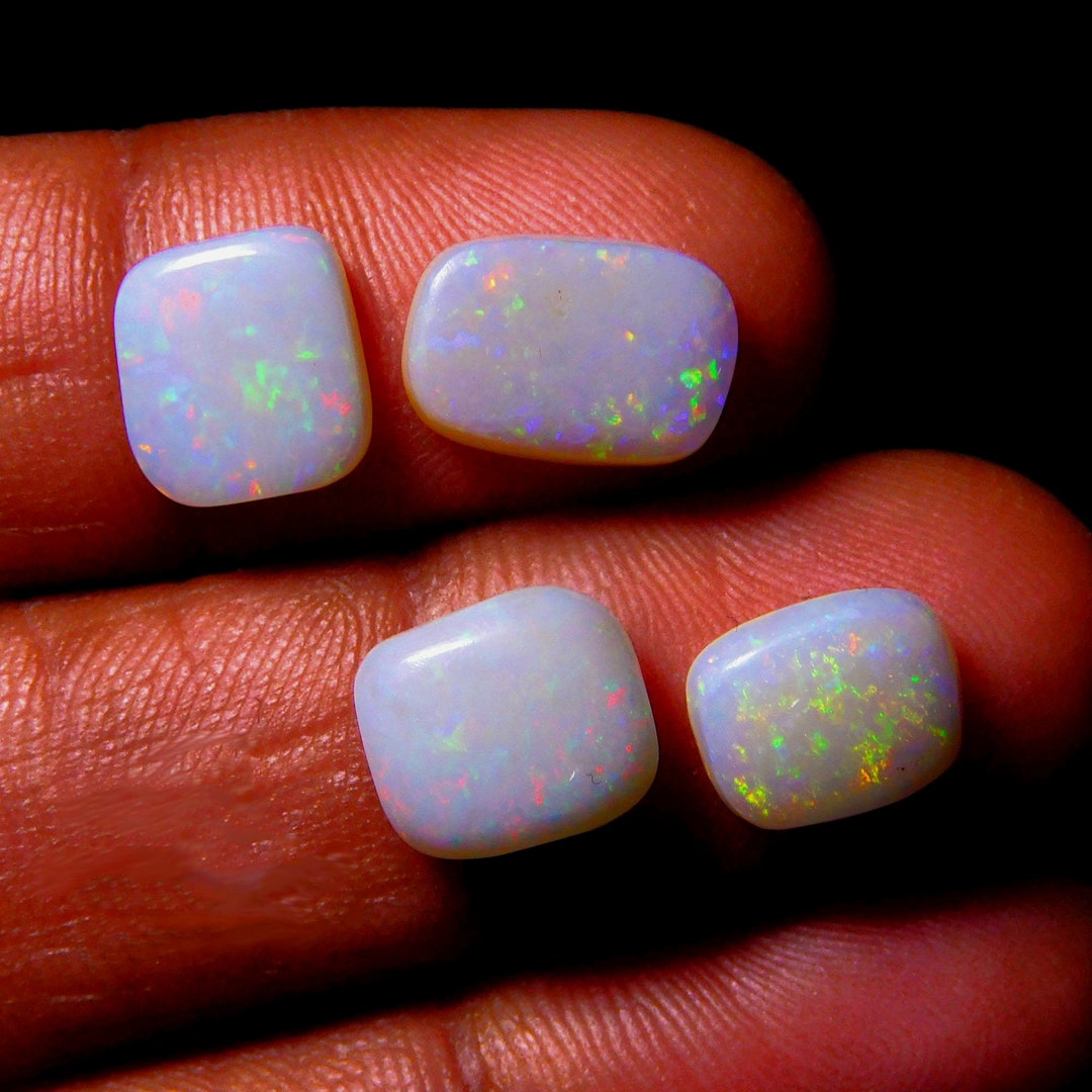 Natural Australian Opal Rectangle Shape Cabochons, AAA+++ Quality ...