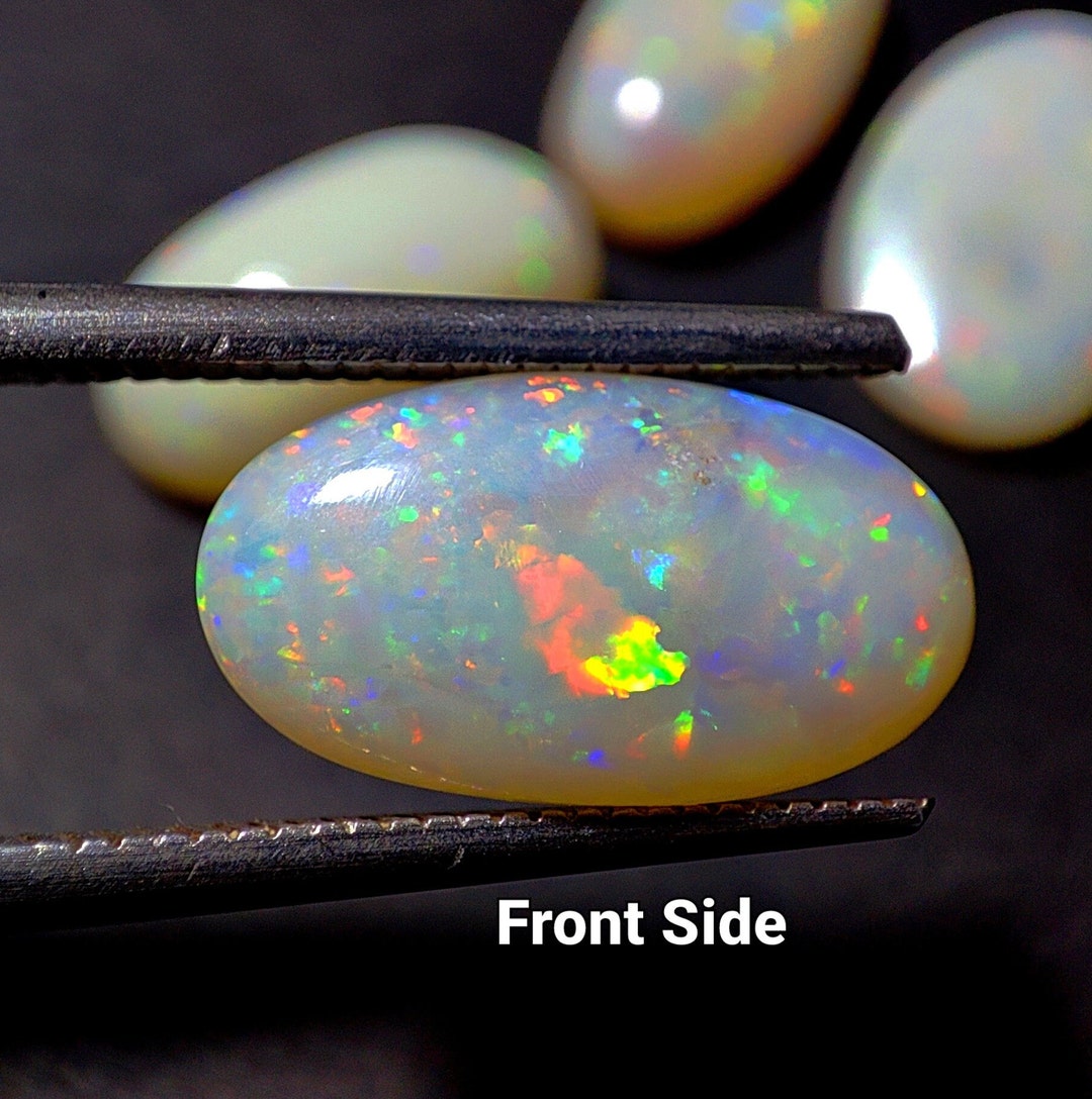 Coober Pedy Australian Opal Oval Shape Cabochons, Good Quality Crystal ...