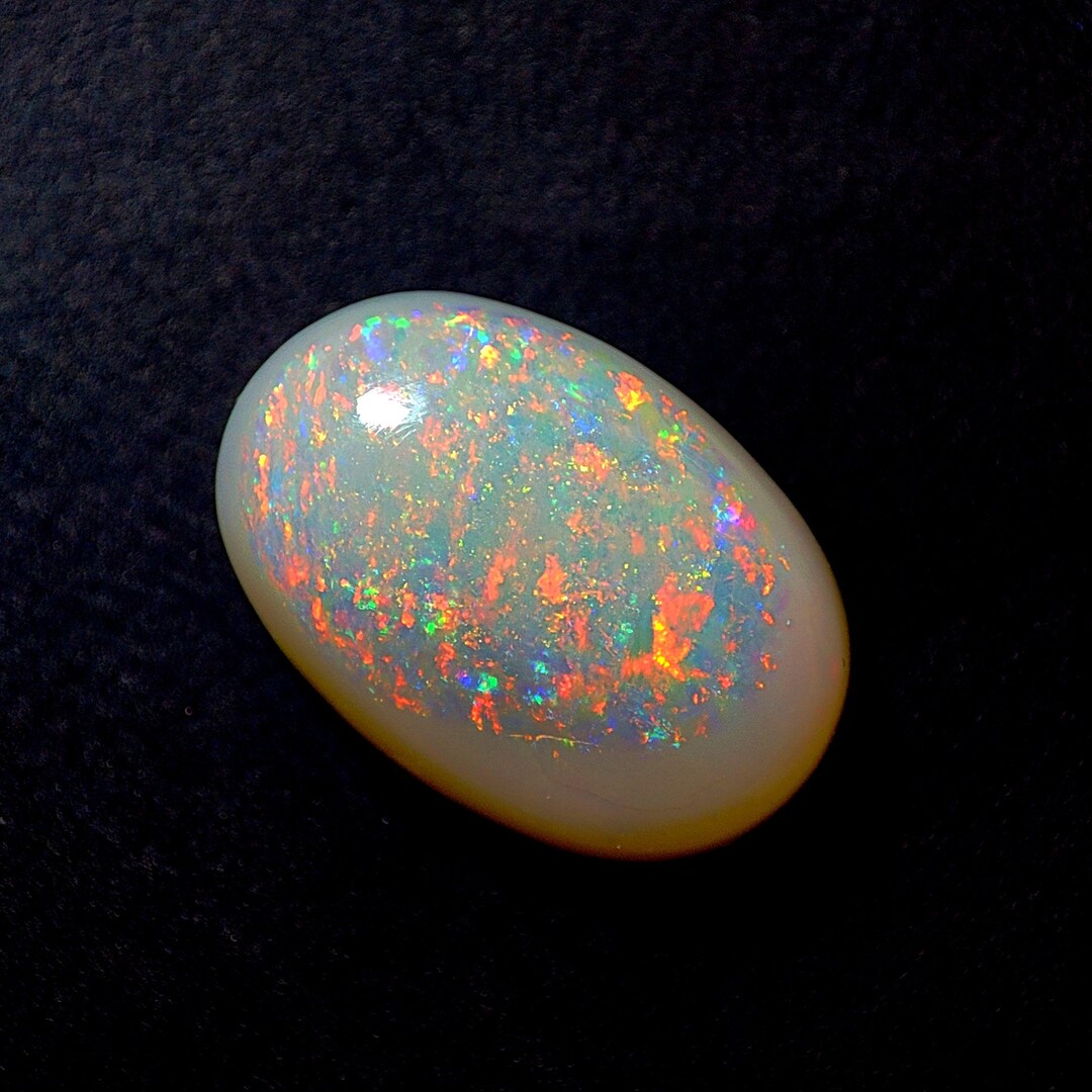 Beautiful Australian Crystal Opal Gemstone Oval Shape - Etsy