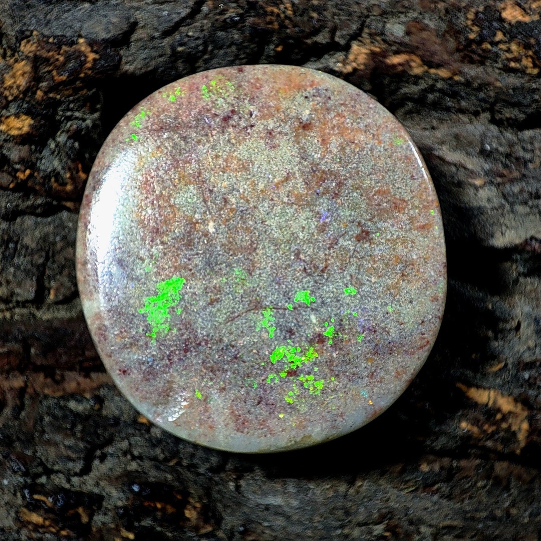 Super Green Lighting Ridge Flash Natural Australian Opal Gemtsone ...