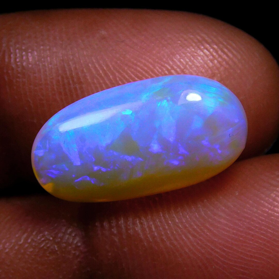 5.70 Carat Transparent Australian Opal Cabochons, Cushion Shape Good ...