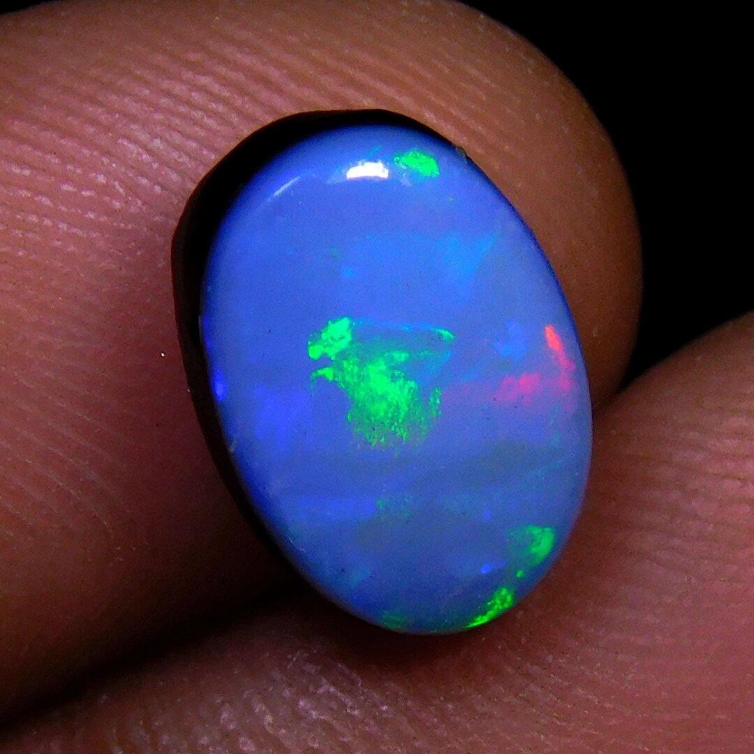 Multi Play Color Brazilian Opal Doublet, Oval Shape Good Quality, Well ...