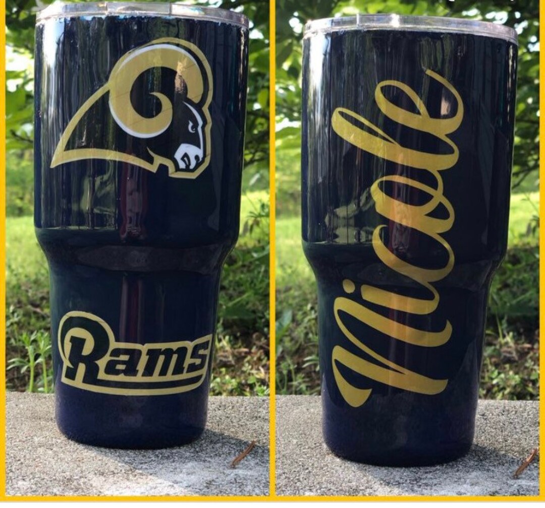 LA Rams Los Angeles Rams Glitter Tumbler NFL Tumbler Football - Etsy