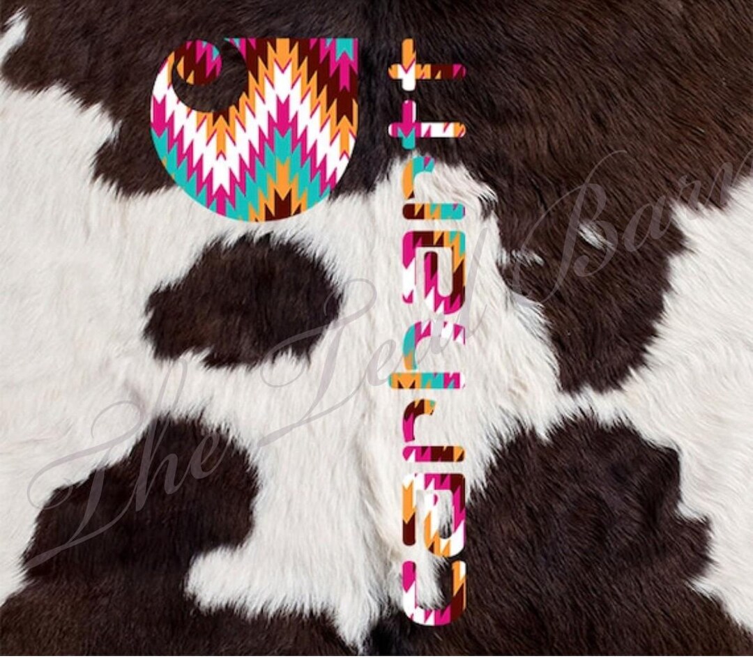 CH Aztec Cowhide | Western| Printable | Digital | Paper | PNG ...