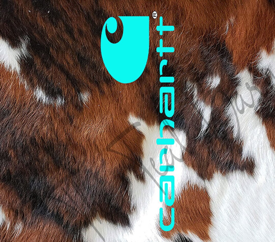 CH Teal Cowhide Western Printable Digital Paper PNG Sublimation Tumbler ...