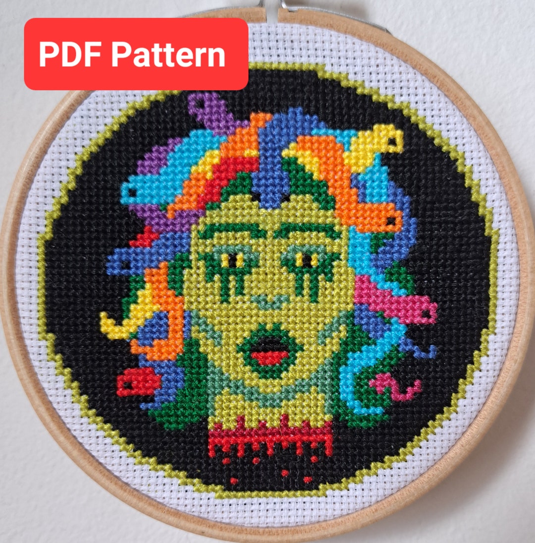 Medusa PDF Crossstitch Pattern - Etsy