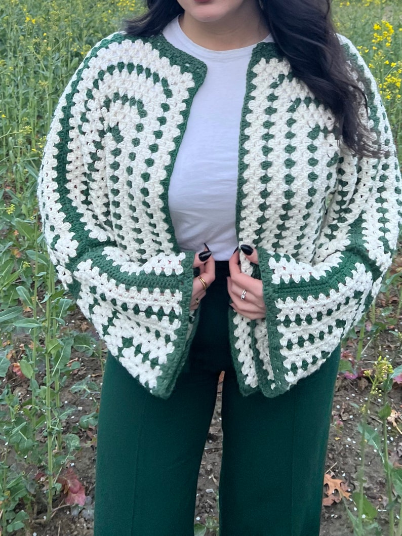 Hexagon Cardigan Crochet Pattern - Etsy
