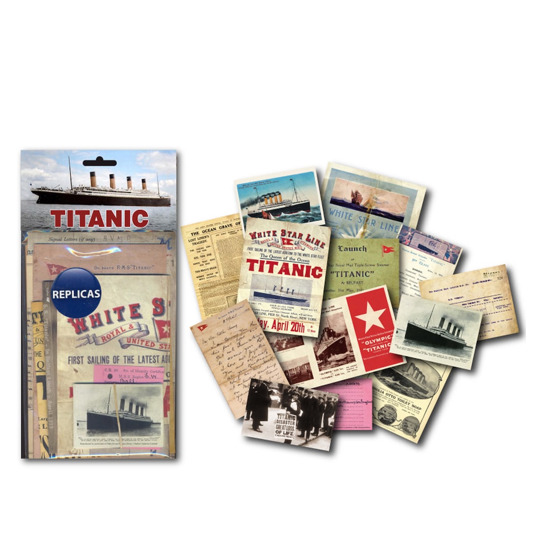 Titanic Memorabilia Pack - Replica Documents - Etsy