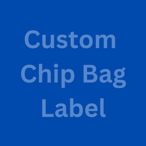 Custom Chip Bag Design |digital Template - Etsy