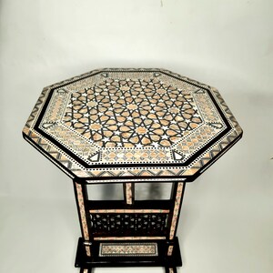 Coffee Table.handmade Furniture 16" End Tables Egyptian Mother of Pearl ...