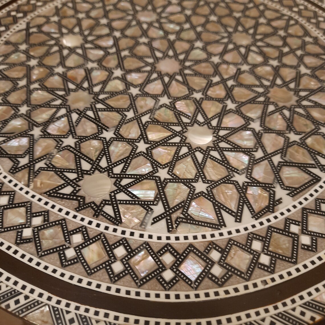 Coffee Side Table With Exquisite Mother of Pearl Inlay /mid - Etsy